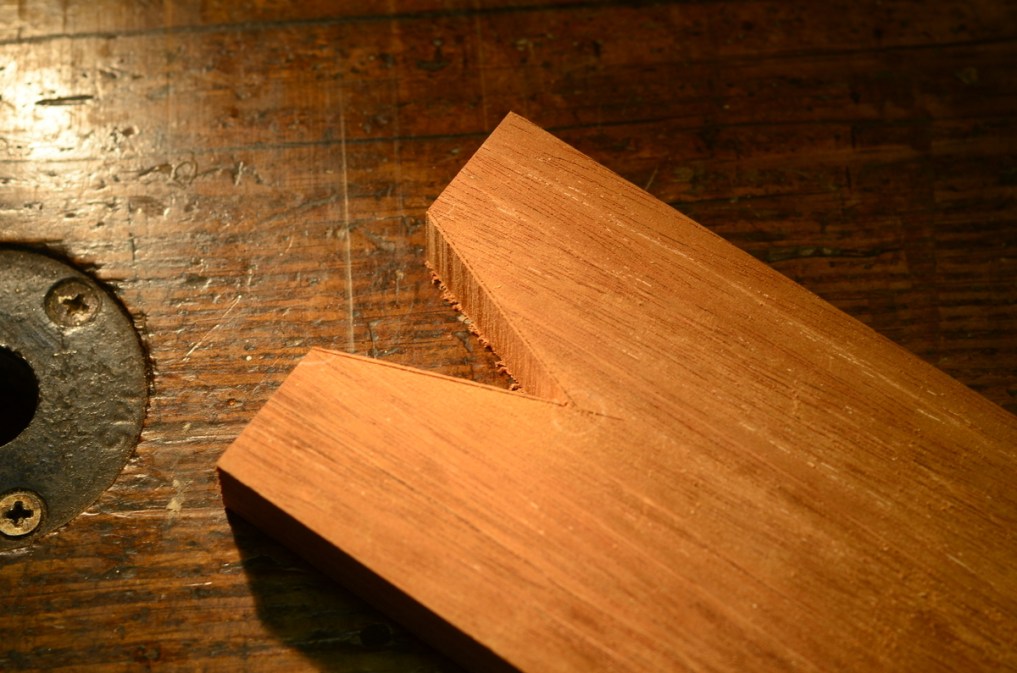 V joint – cutting and trimming | Finely Strung