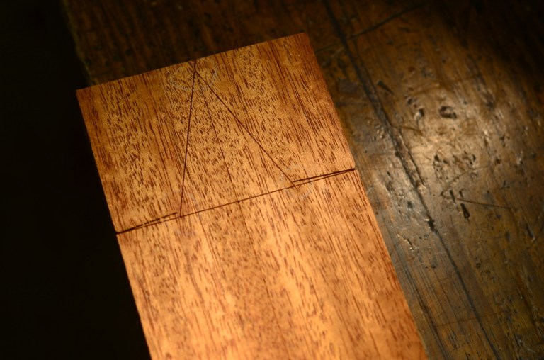 V joint – cutting and trimming | Finely Strung