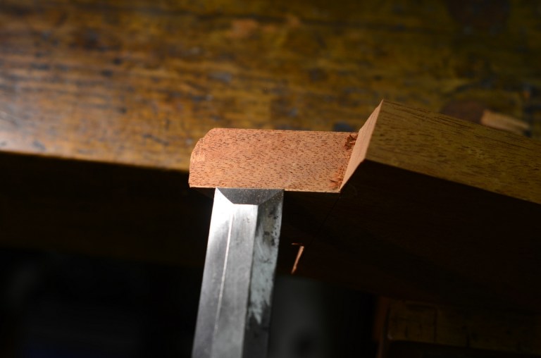 V joint – cutting and trimming | Finely Strung