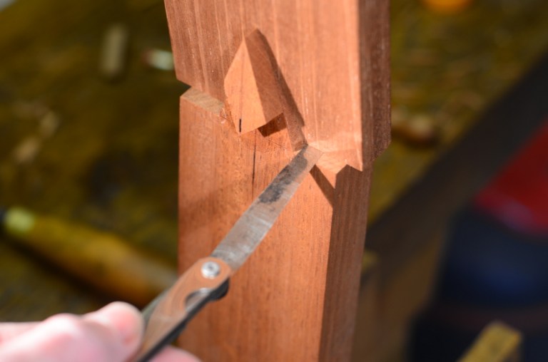 V joint – final fitting and gluing | Finely Strung